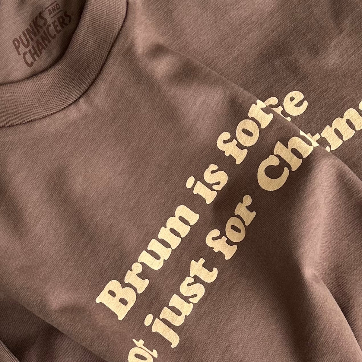 *New!* BRUM IS FOR LIFE... organic tee – Punks & Chancers