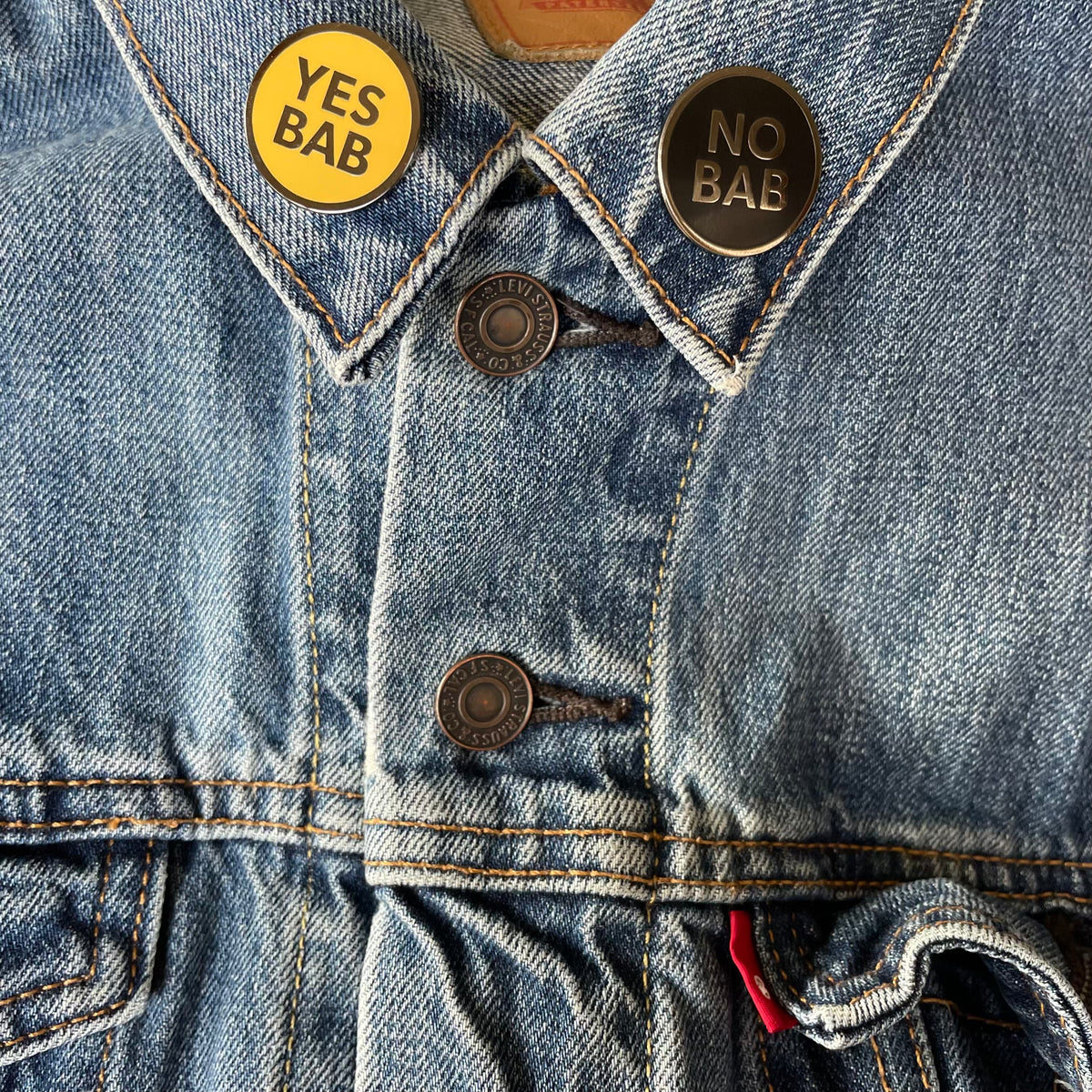 NO BAB enamel pin – Punks & Chancers